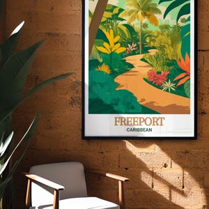 Freeport Art Print - Garden of the Groves Home Decor - Caribbean Canvas ...