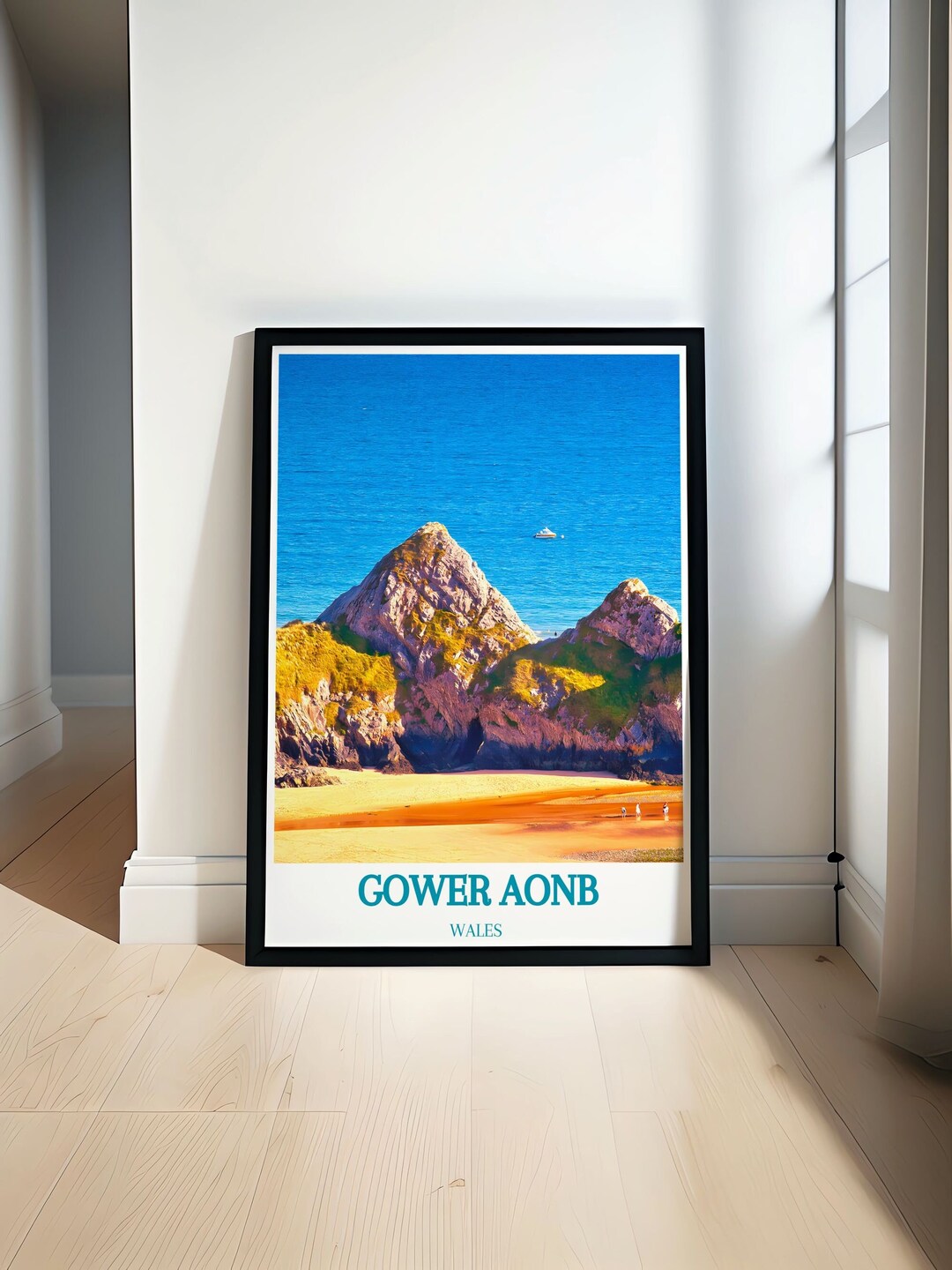 Discover the Allure of Gower AONB - Three-cliffs-bay Art and Vintage ...