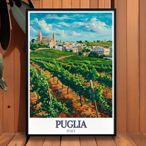 Puglia Posters- Salento Vineyards Prints - Italy Travel Posters and ...