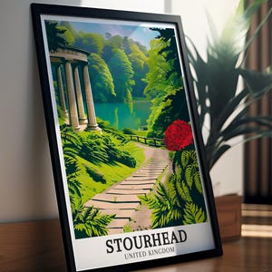 Stourhead Poster - Stourhead Gardens Art - Stourhead Print - Stourhead ...