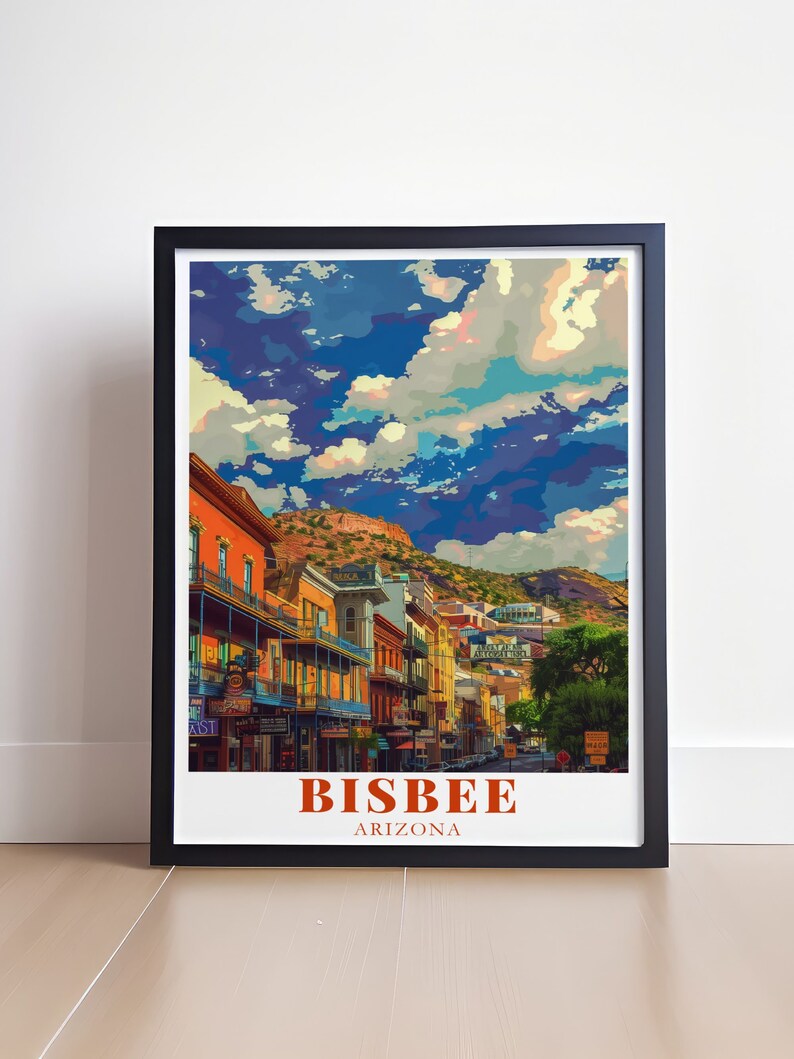 Bisbee Artwork Historic Downtown Bisbee With Stunning Arizona Wall Art ...
