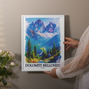 Dolomiti Bellunesi Framed Print - Nature Print of the Dolomite Range ...