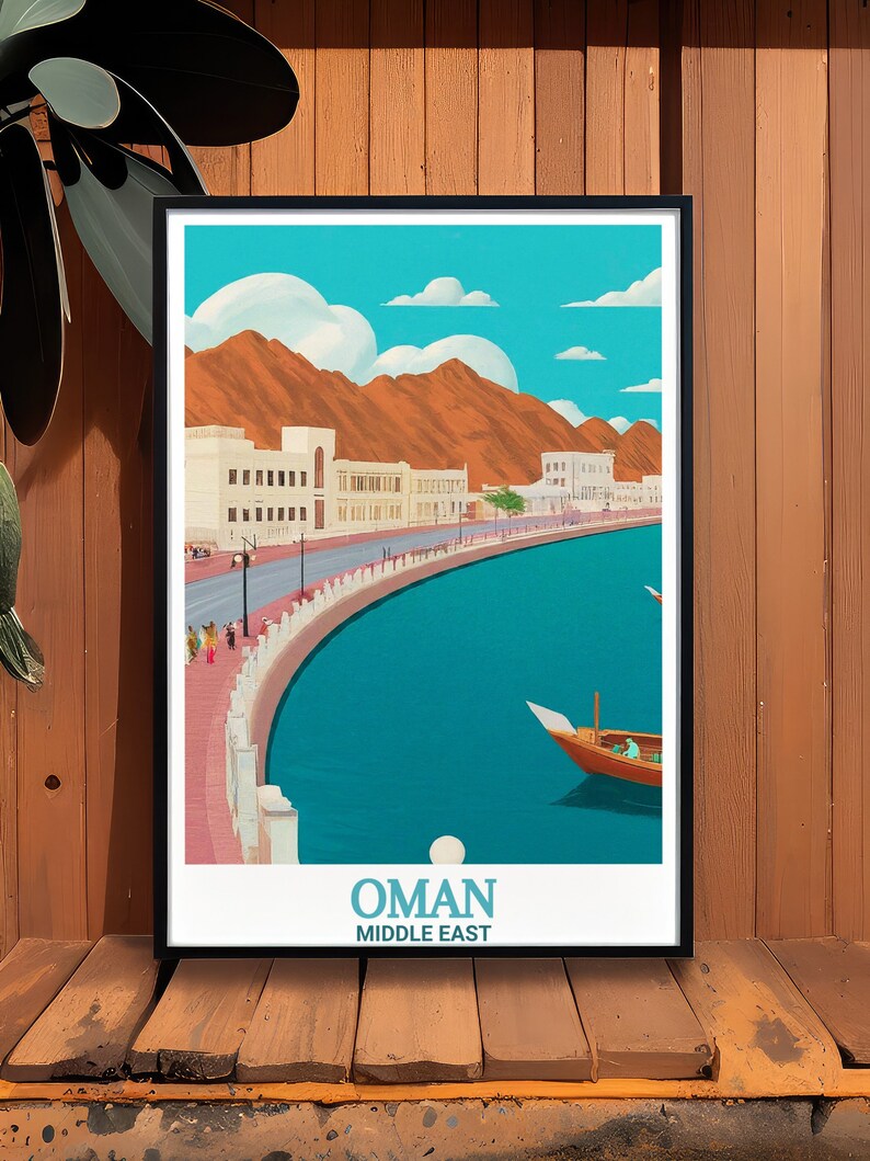 Oman Art Collection Mutrah Corniche Posters Arabian Elegance Mutrah ...