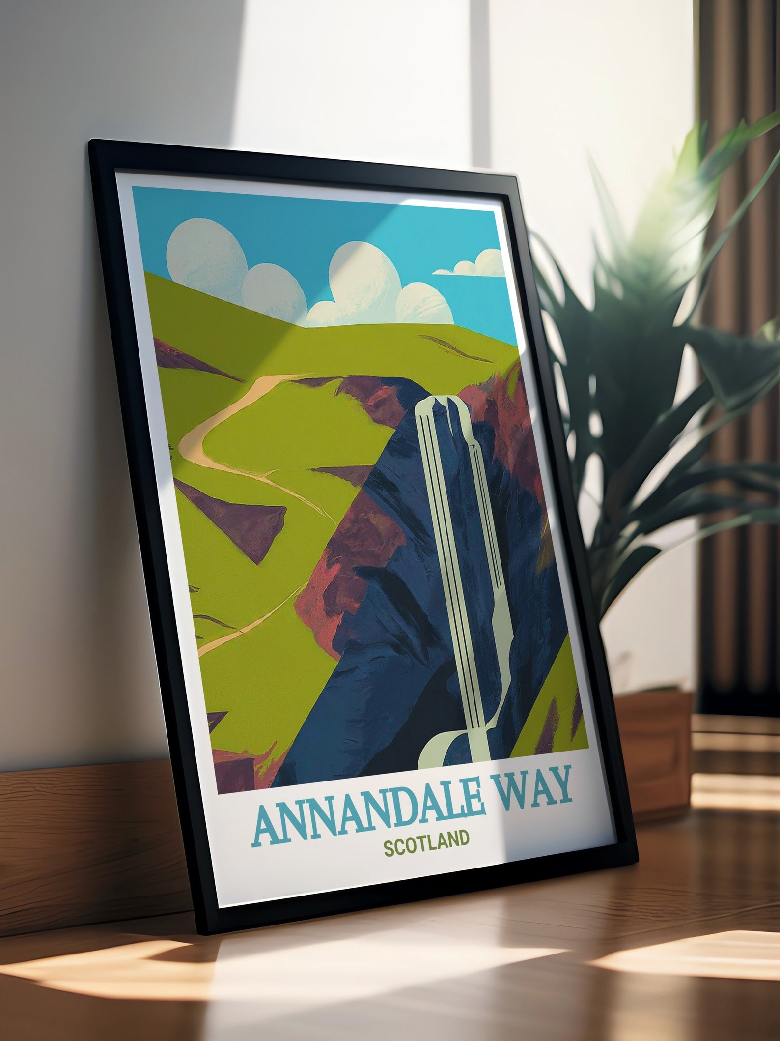 Annandale Way Travel Poster Grey Mares Tail Travel Poster Grey Mares ...