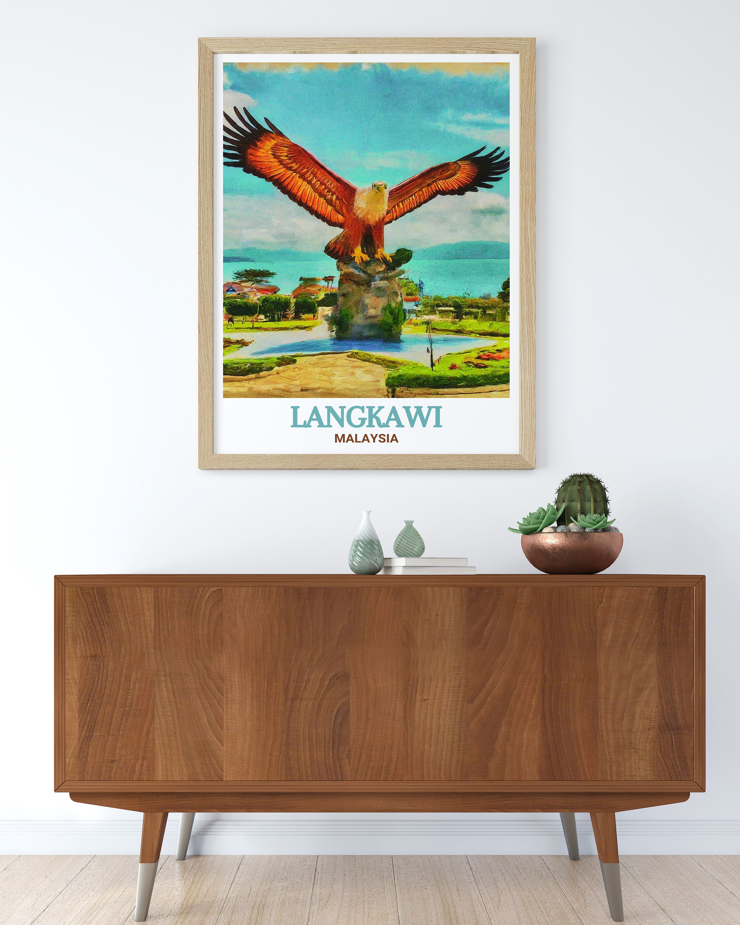 Langkawi Travel Poster Eagle Square Travel Print Eagle Square Decor ...