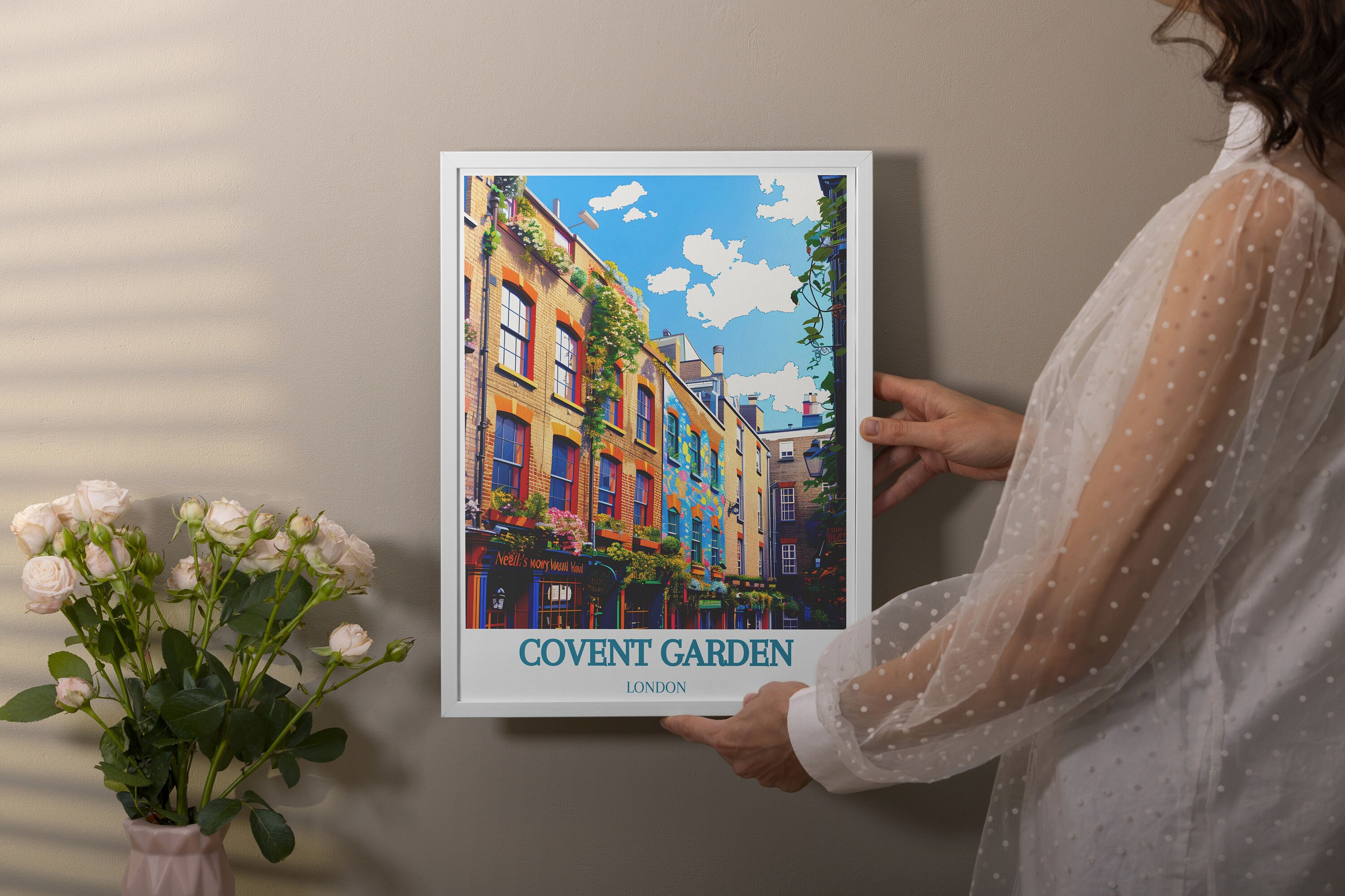 Covent Garden London Travel Posters & Neal's Yard Art Iconic London ...