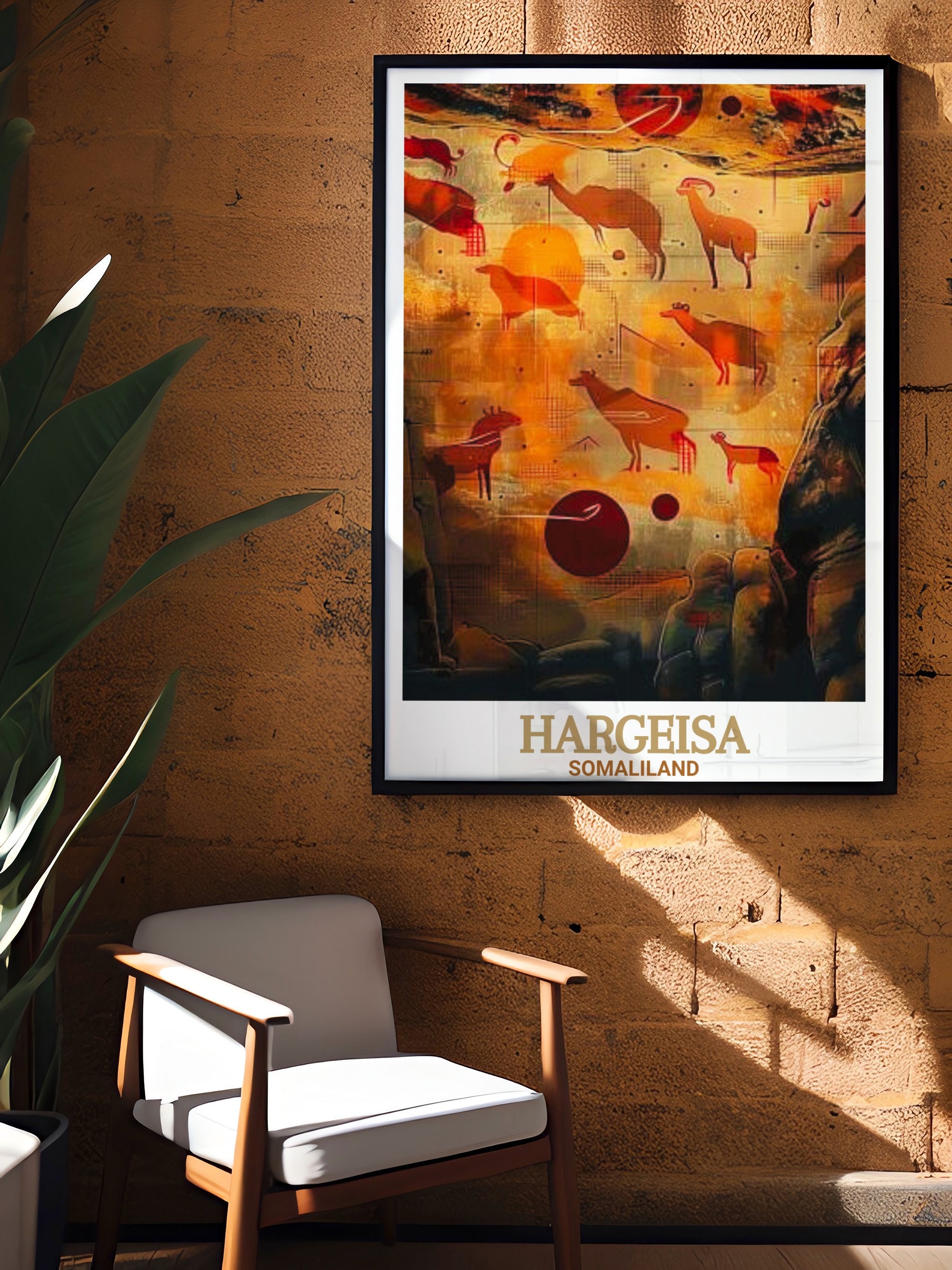 Hargeisa Somaliland Poster - Framed Laas Geel Rock Print - Laas Geel ...