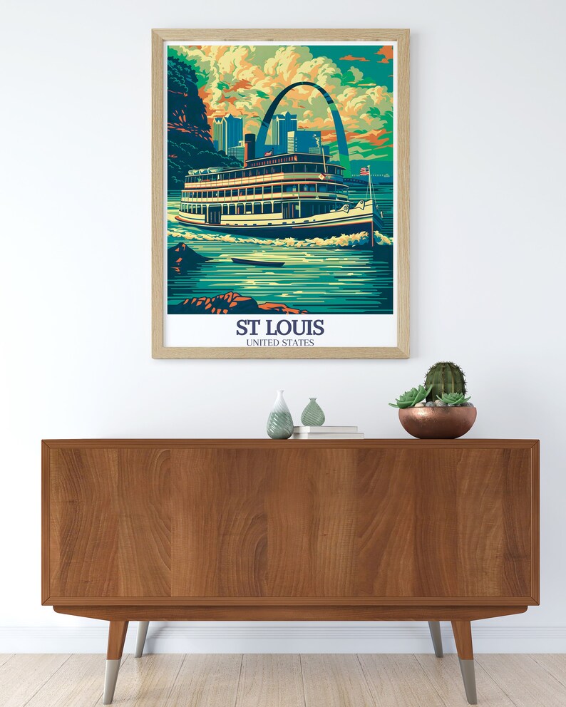 St. Louis Wall Art - Mississippi River Gateway Arch Poster - Gateway ...