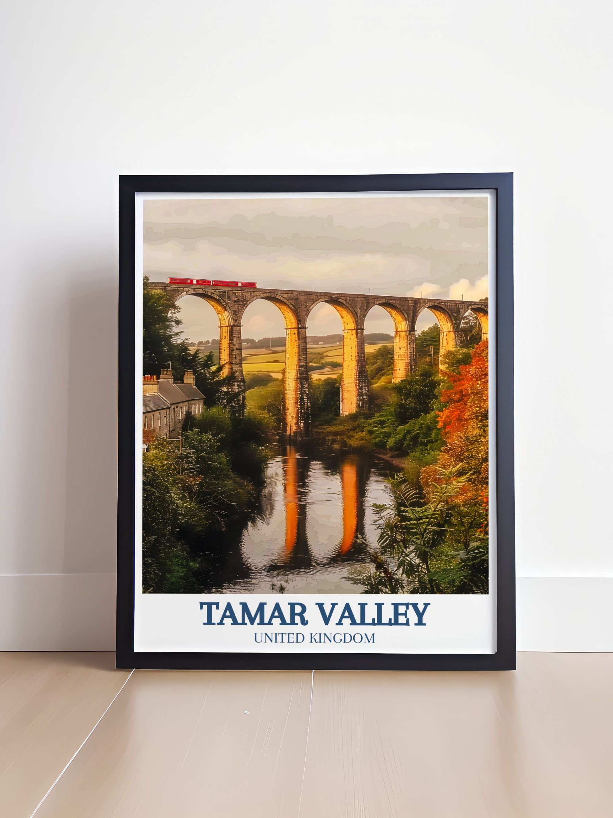 Tamar Valley AONB Posters Calstock Viaduct Art Prints Tamar Valley AONB ...