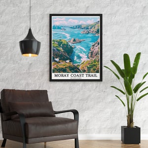 Moray Coast Posters - North Sea Coastal Prints - Moray Coast Trail Art ...