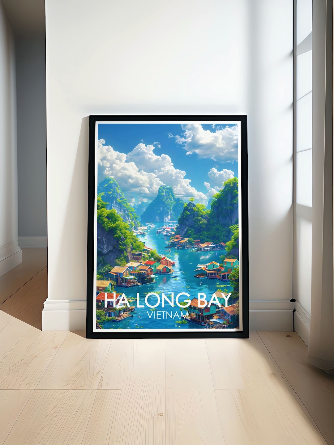 Ha Long Bays Travel Wall Art - Floating Fishing Villages Prints and ...