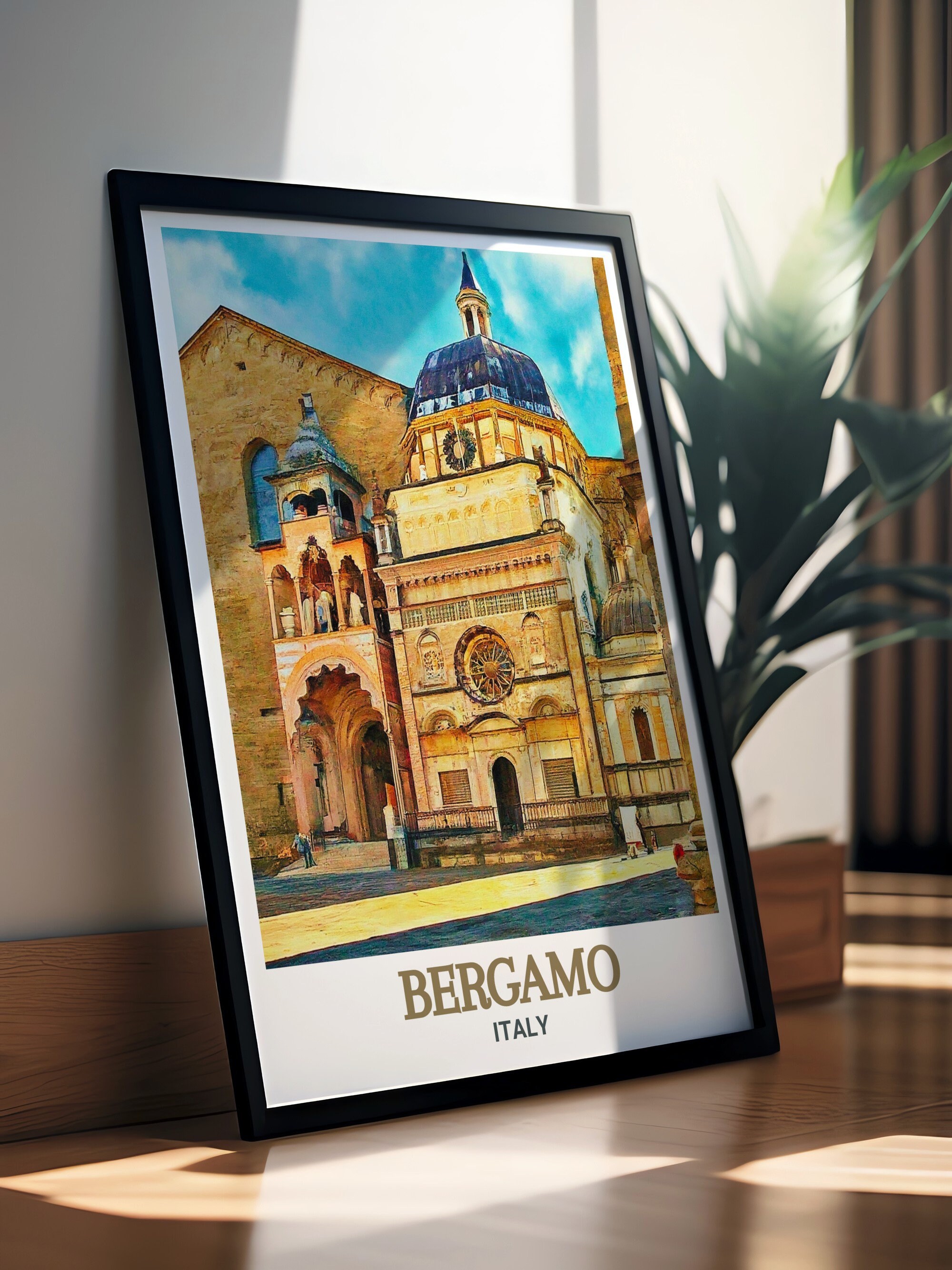 Bergamo Travel Posters - Basilica Di Santa Maria Maggiore Art Prints ...