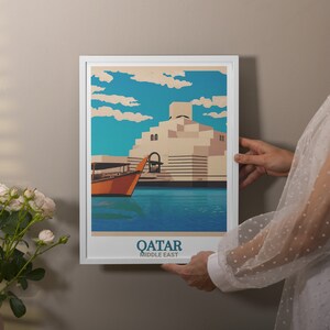 Qatar Poster - Qatar Print - Qatar Travel Poster - Museum of Islamic ...