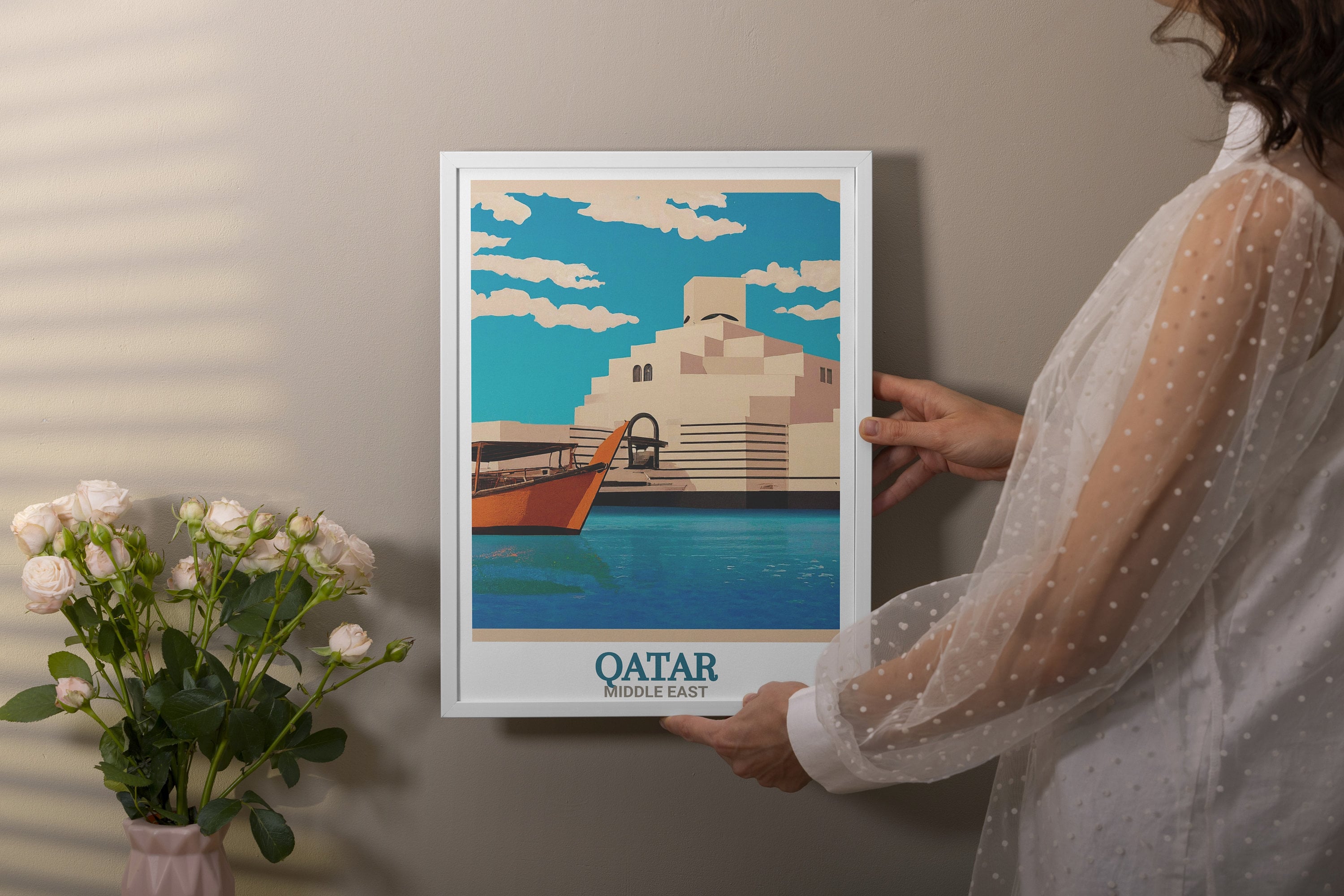 Qatar Poster - Qatar Print - Qatar Travel Poster - Museum of Islamic ...