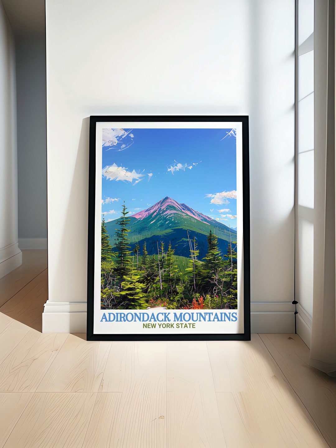 Adirondacks Mountains Poster - Mount Marcy Poster - Adirondack Framed ...