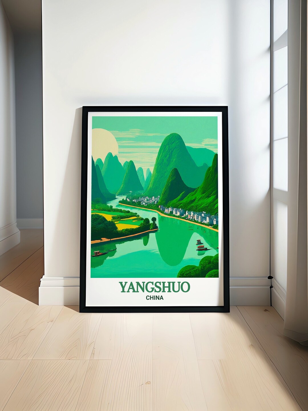 Yangshuo Travel Posters - Li River Scenic Views - Li River Travel Wall ...