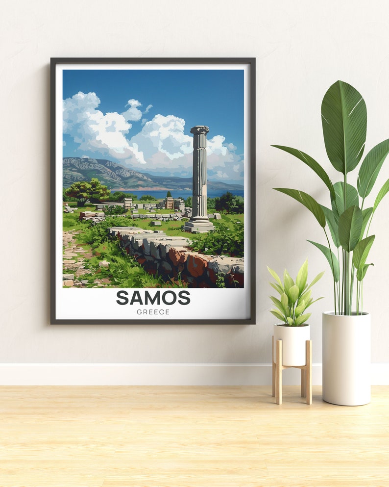 Samos Posters Heraionofsamos Decor for Your Home Samos Greece Prints ...