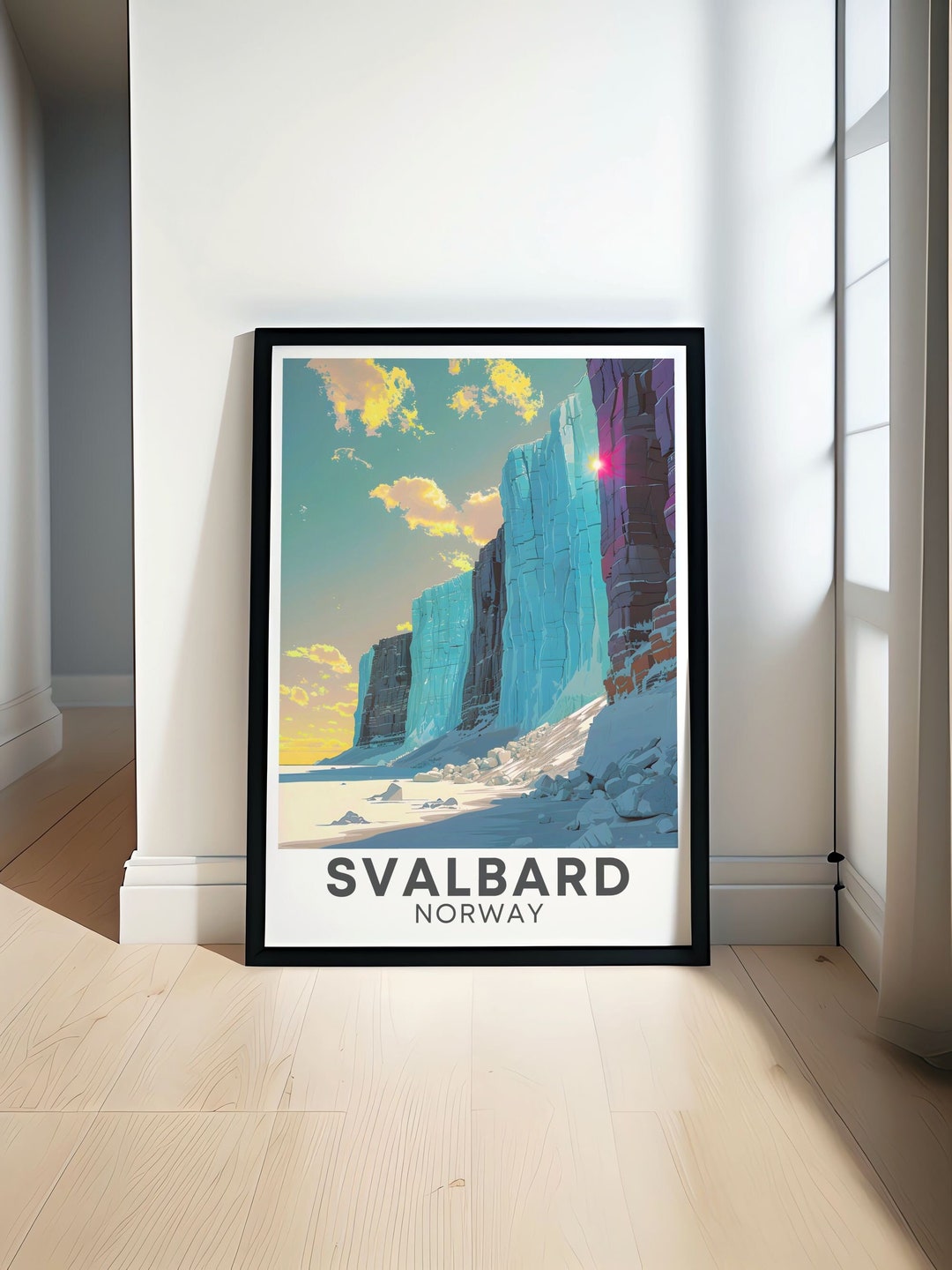 Svalbard Artwork - Nordenskiöld Glacier Decor for Every Occasion ...