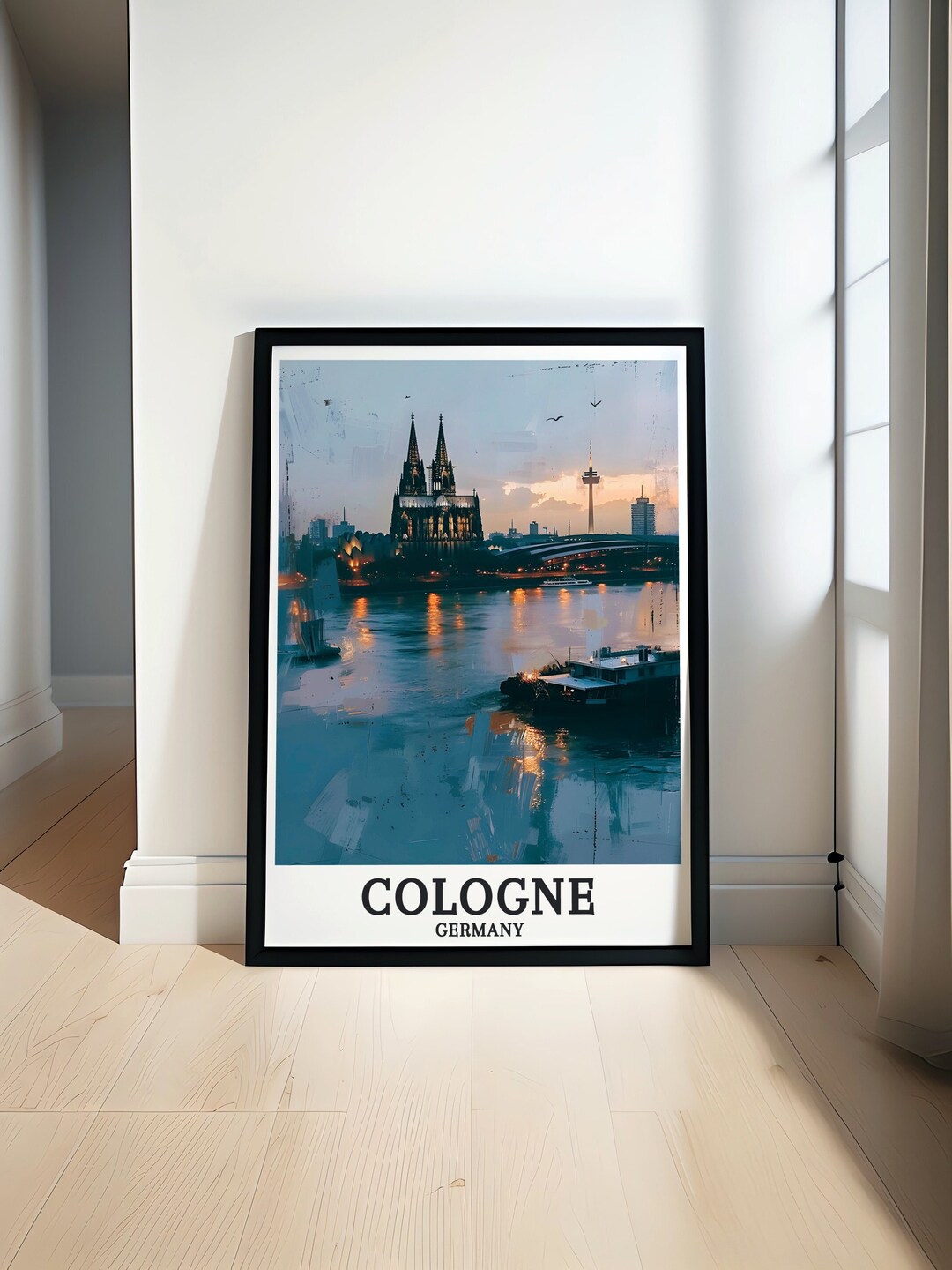 Cologne Poster -cologne Cathedral and Rhine River Prints - Cologne and ...