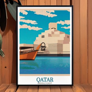 Qatar Poster - Qatar Print - Qatar Travel Poster - Museum of Islamic ...