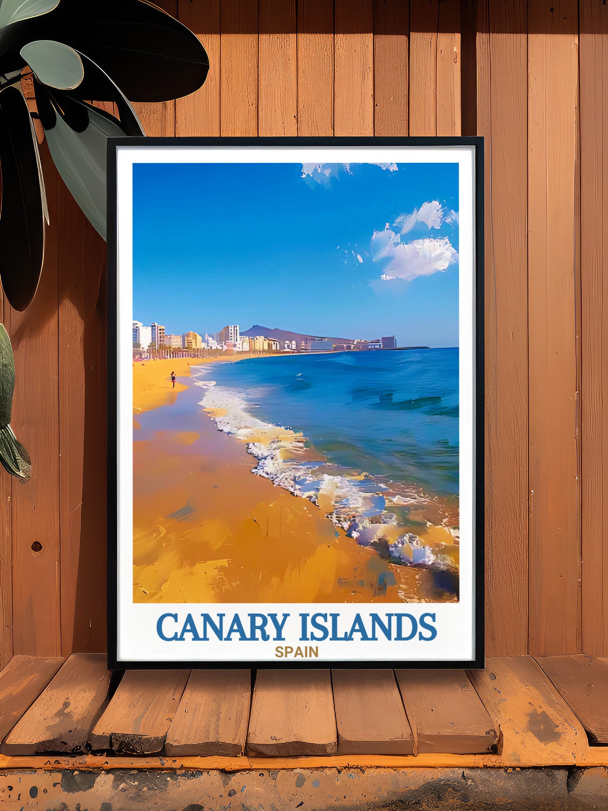 Canary Islands Posters Las Canteras Beach Gran Canaria and Canary ...
