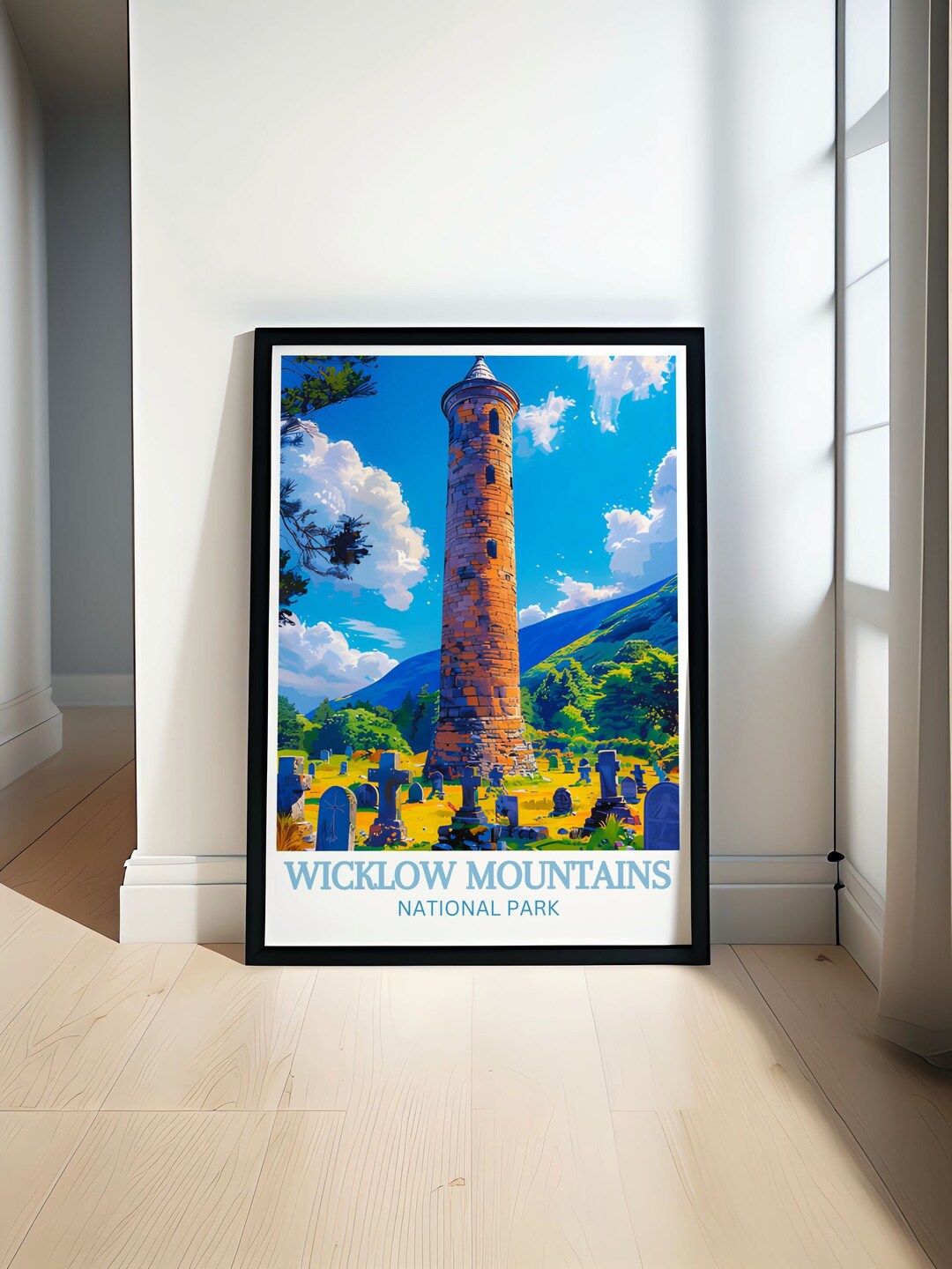 Wicklow Mountains National Park Poster - Irish National Park Vintage ...