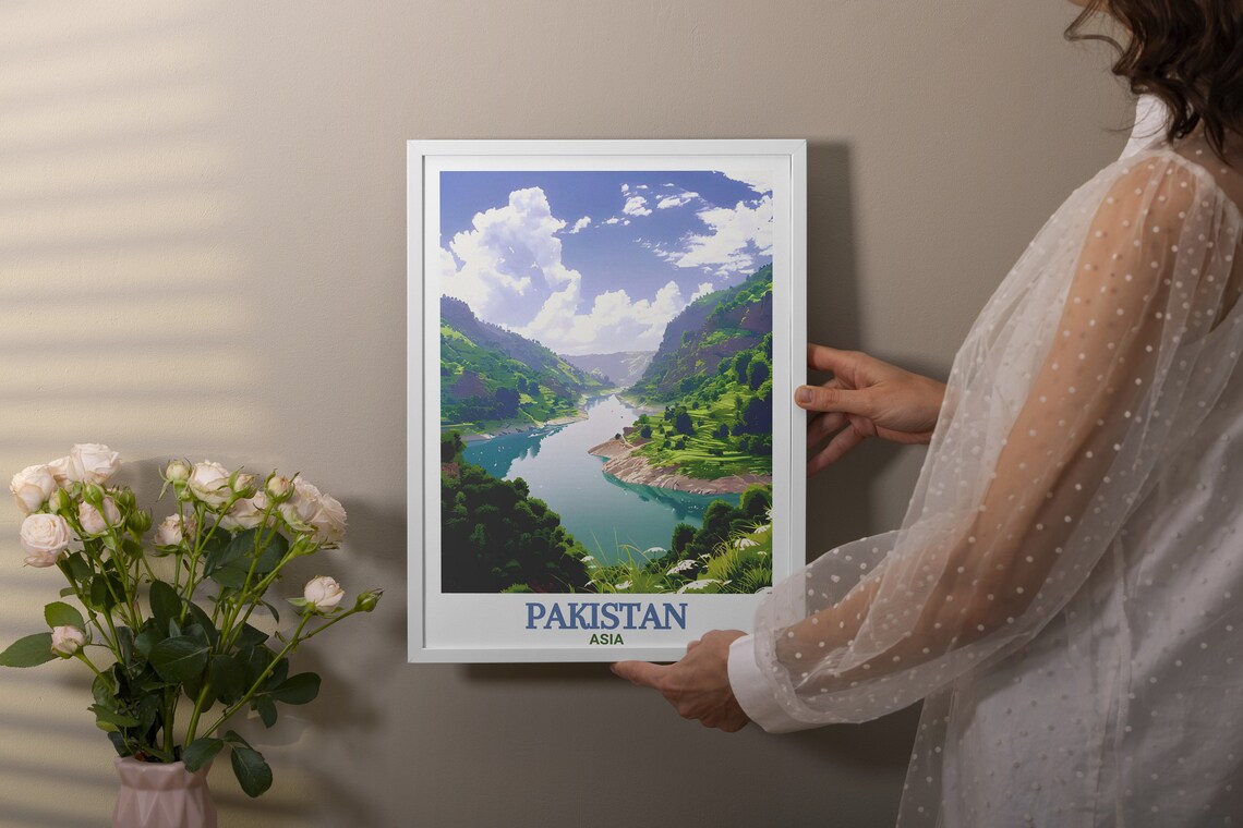 Pakistan Travel Prints Pakistan Posters and Jhelum River Art Pakistan ...