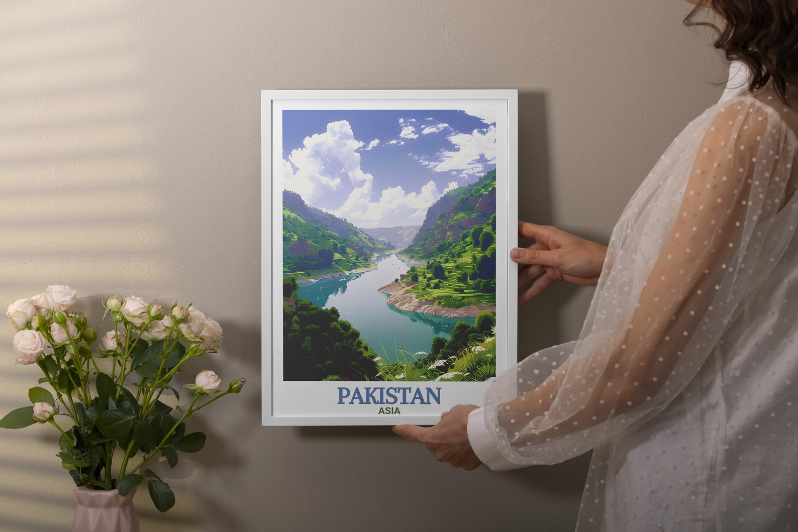 Pakistan Travel Prints Pakistan Posters and Jhelum River Art Pakistan ...