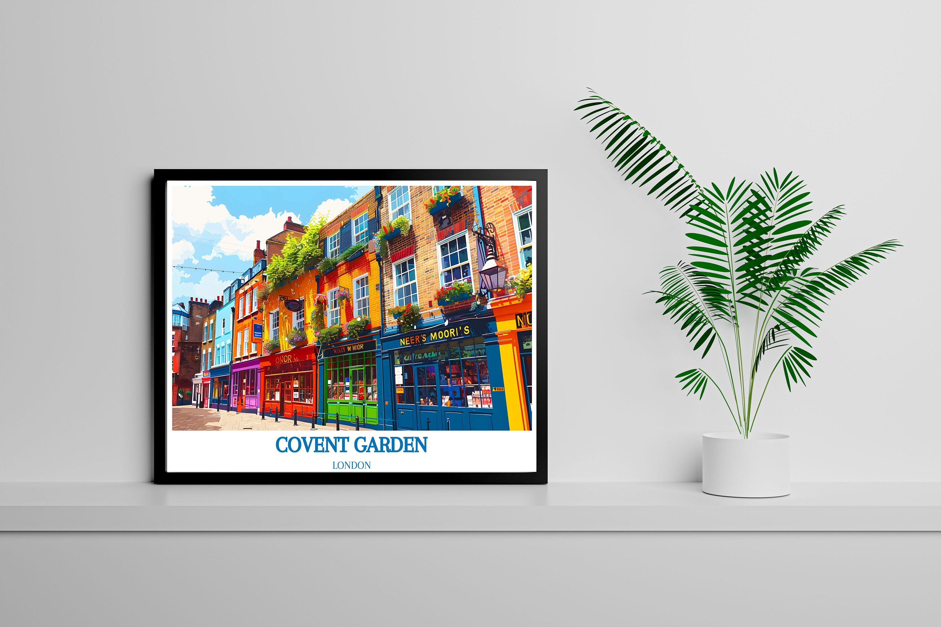 Vintage Covent Garden Travel Posters Neal's Yard Art Pieces Capturing ...