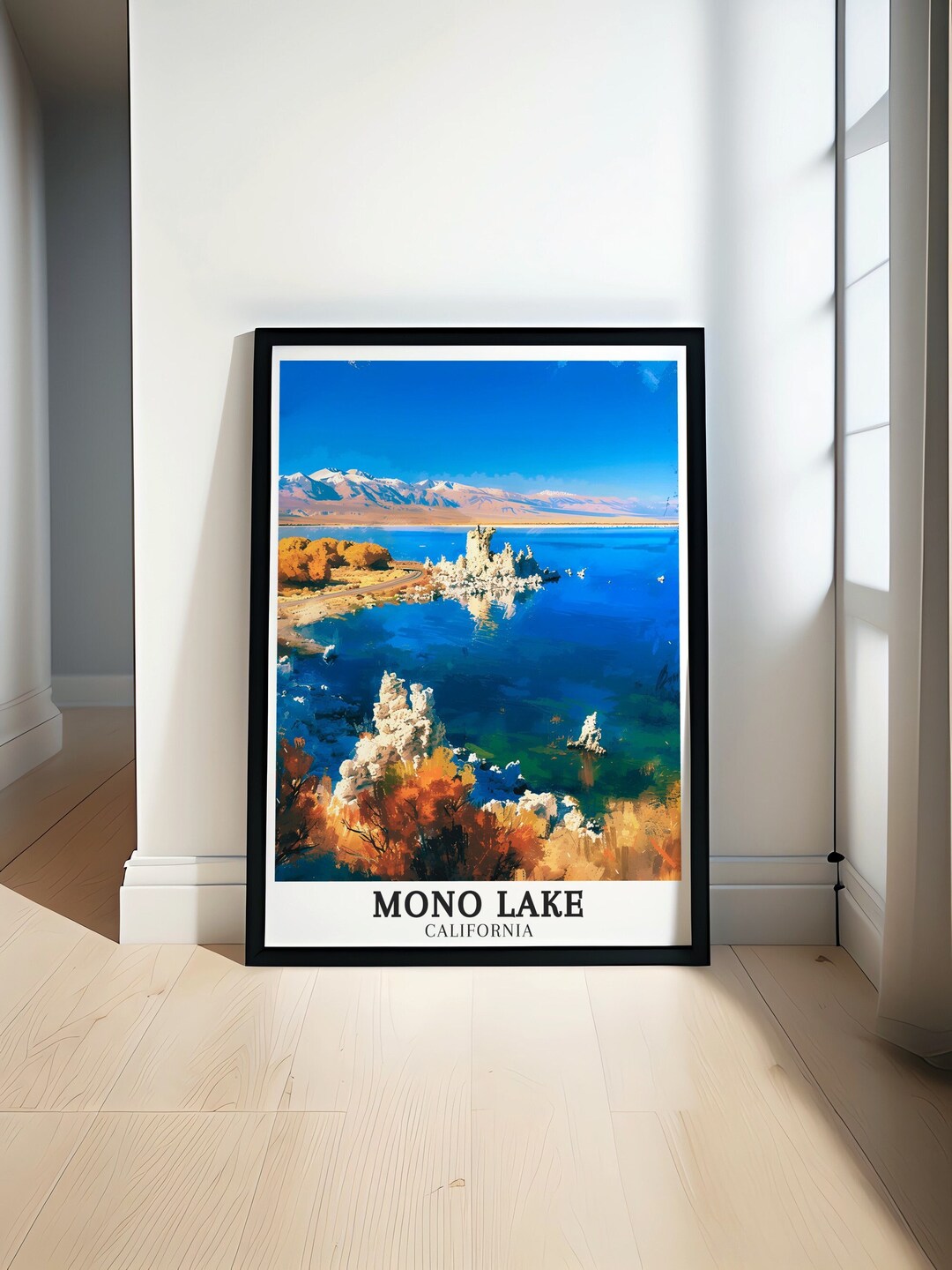 Mono Lake Travel Poster - Mono Lake Tufa State Natural Reserve Prints ...