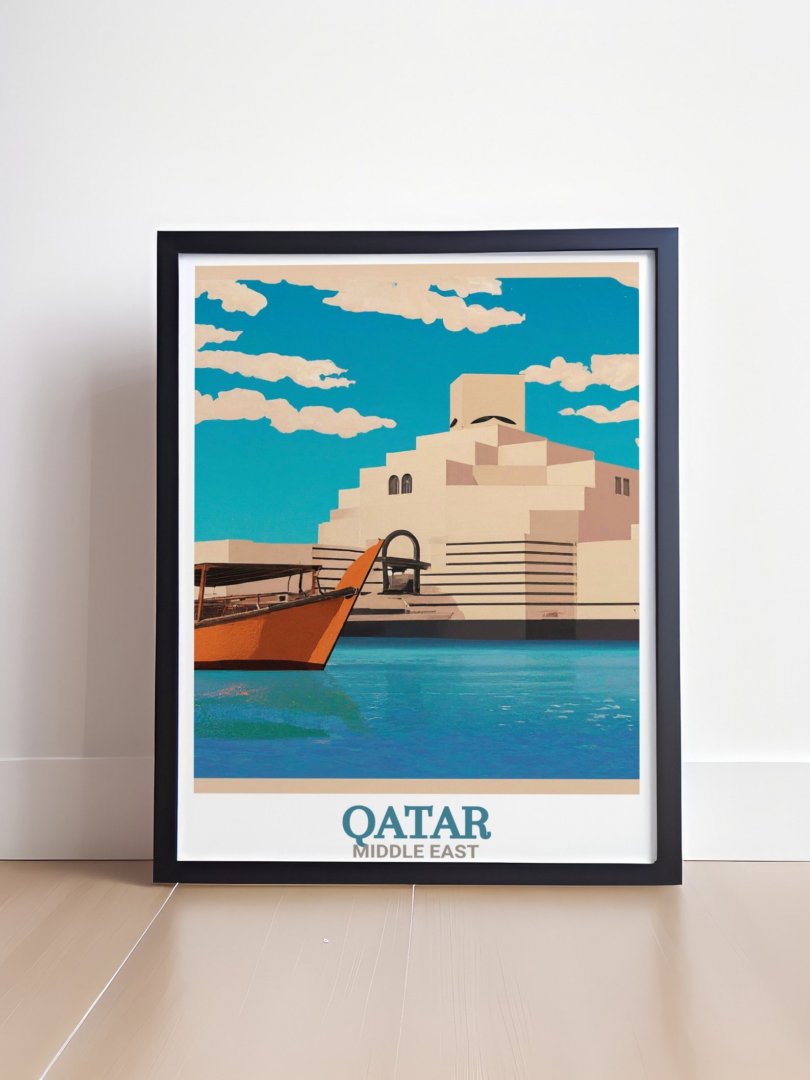 Qatar Poster - Qatar Print - Qatar Travel Poster - Museum of Islamic ...