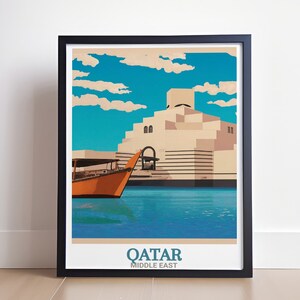 Qatar Poster - Qatar Print - Qatar Travel Poster - Museum of Islamic ...