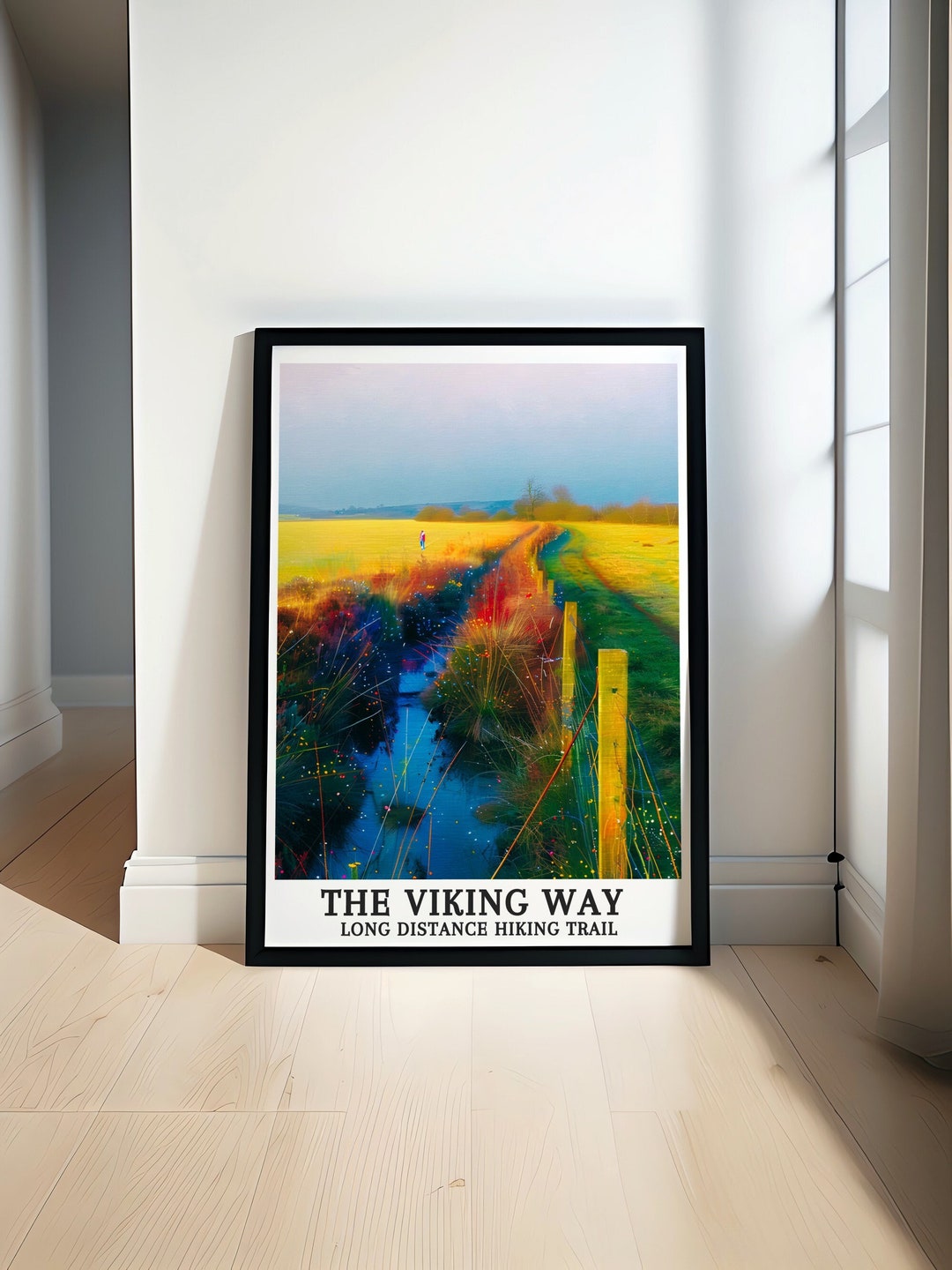 Viking Way Hiking Trail Posters - Lincolnshire Long Distance Walk Print ...