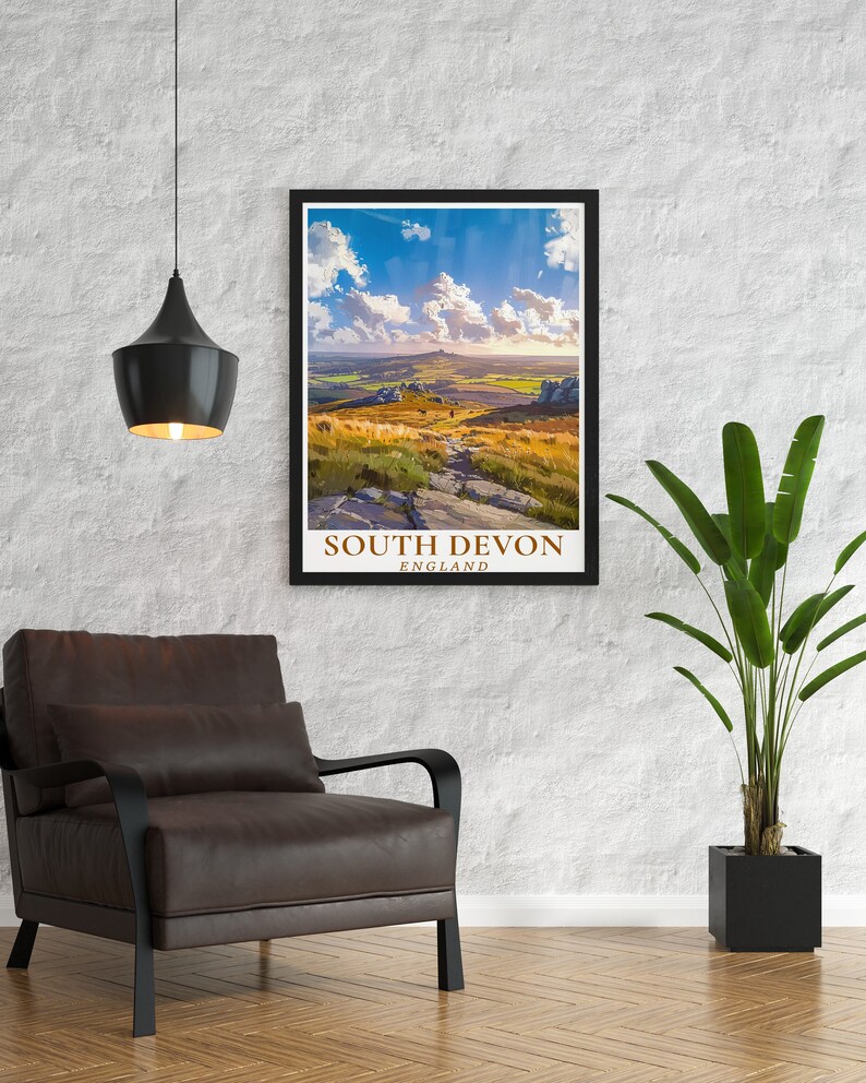 South Devon Travel Poster Dartmoor Posters and Prints Dartmoor Art for ...