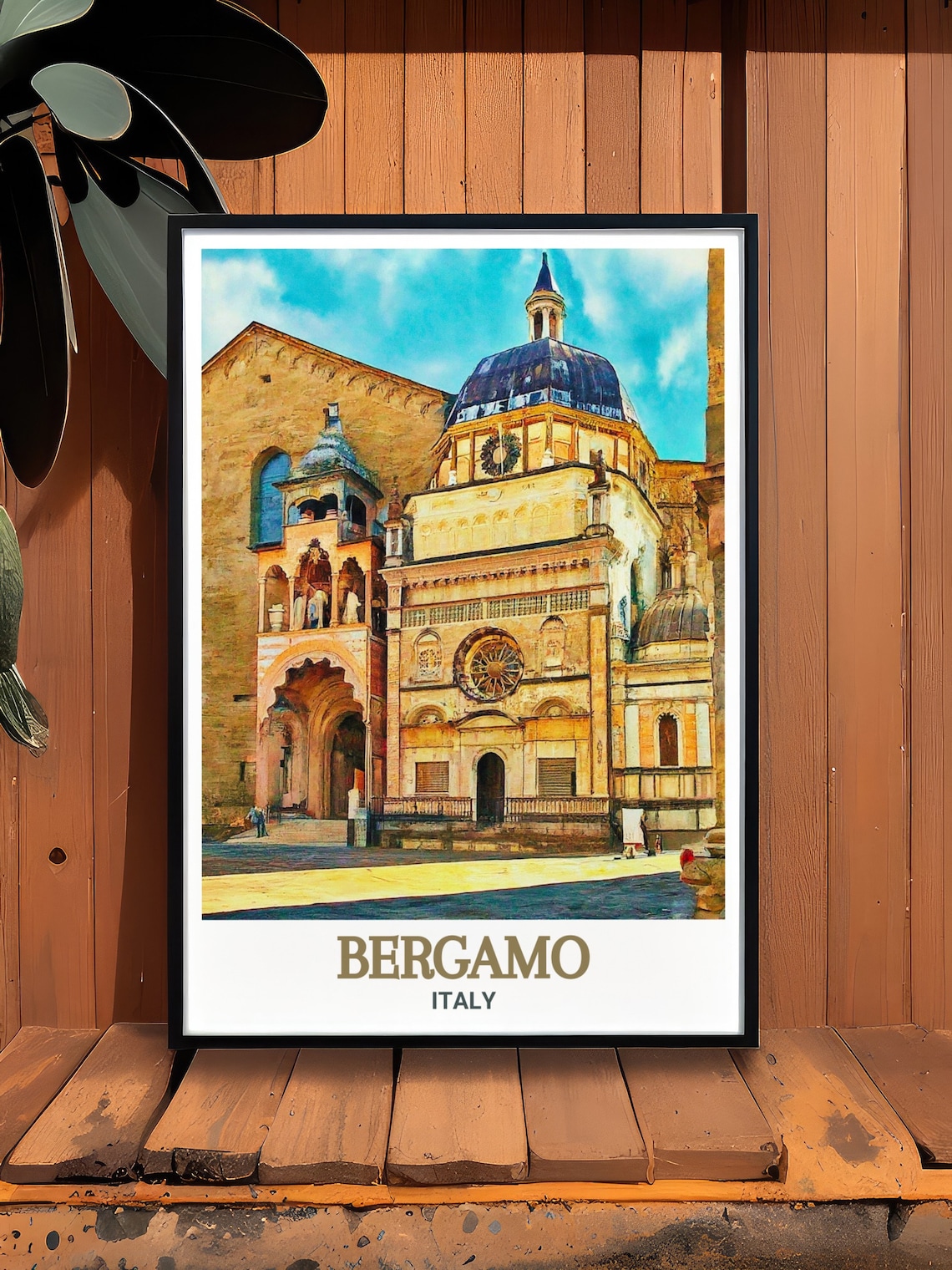 Bergamo Travel Posters - Basilica Di Santa Maria Maggiore Art Prints ...