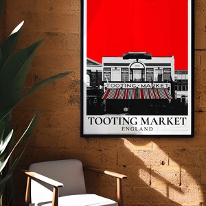 Tooting Market Print - Tooting Market Art - Tooting Market Poster ...