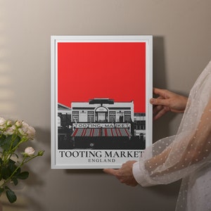 Tooting Market Print - Tooting Market Art - Tooting Market Poster ...