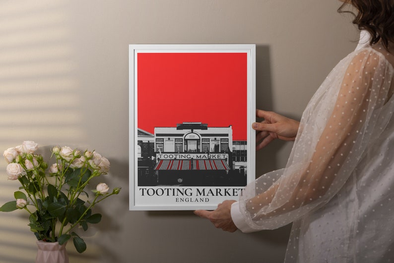 Tooting Market Print - Tooting Market Art - Tooting Market Poster ...