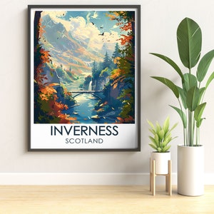 Inverness Nature Art - Ness Islands Poster - Scenic River Views ...