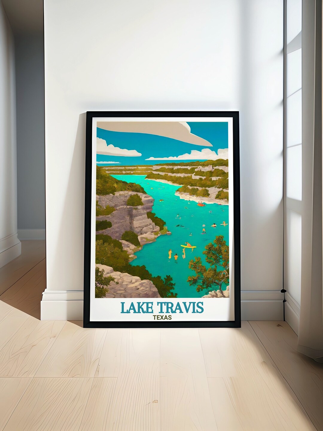 Lake Travis Travel Art - Pace Bend Park Artwork - Lake Travis Posters ...