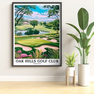 Oak Hills Golf Club Wall Art - Club House, Sutherlin Art - Club House ...
