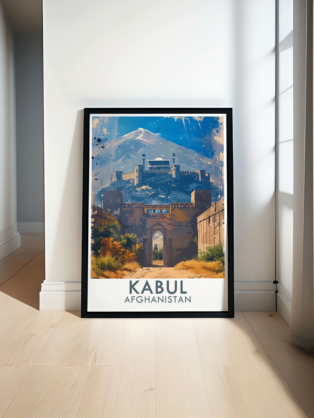 Kabul Art Collection Kabul Citadel Travel Print Kabul Wall Art Kabul ...