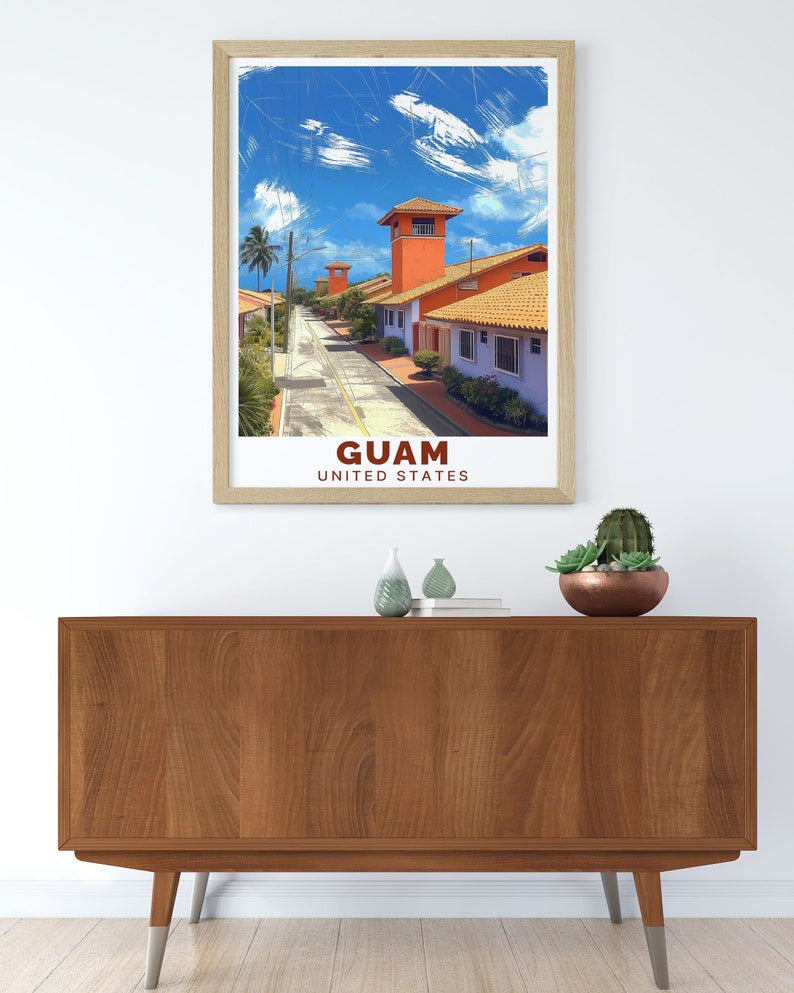 Guam Poster Chamorro Village Print Stunning Island Wall Art Serene ...