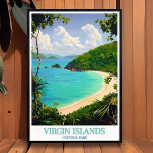 Virgin Islandswall Art - Trunk Bay Decor - Travel Print of Trunk Bay ...