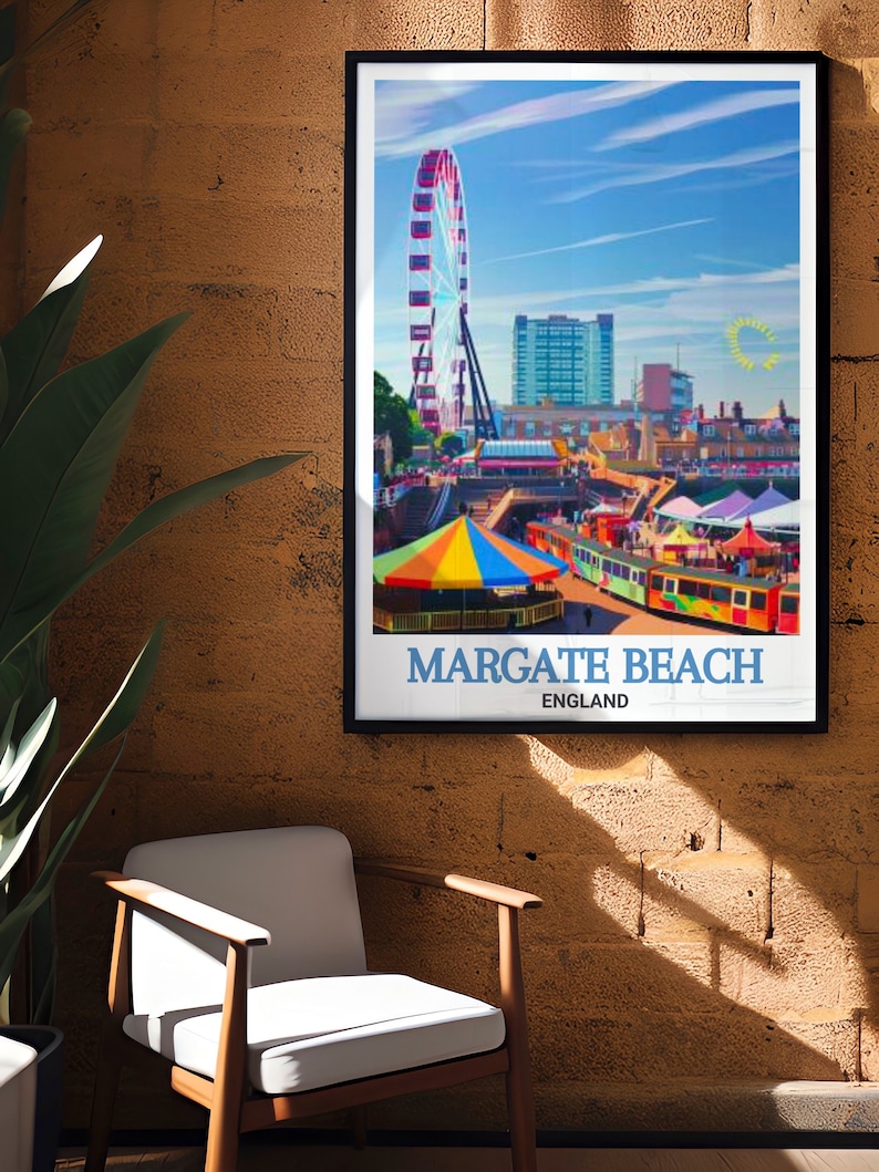 Margate Beach Travel Posters Dreamland Margate Art Margate Beach Print ...