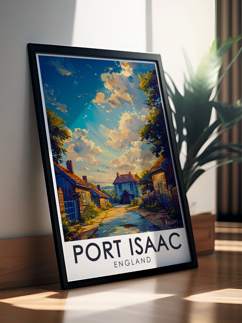 Port Isaac Artwork Doc Martins House Art Print Iconic UK Print Cornwall ...