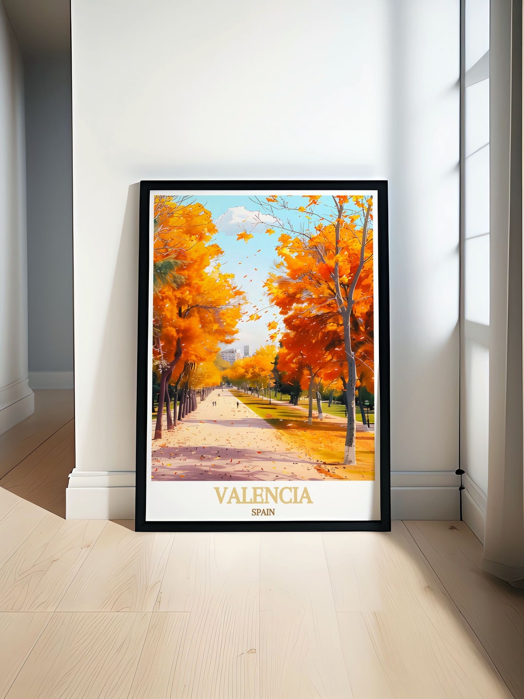 Valencia Spain Travel Print- Turia Gardens Valencia Wall Art - Turia ...