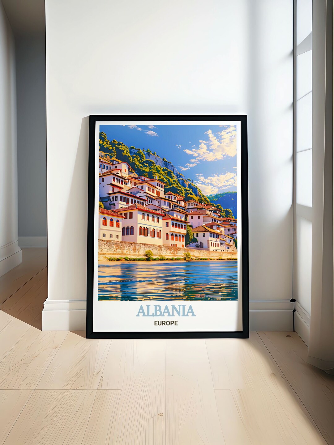 Albania Poster - Framed Berat Print - Albania Canvas Print - Albania ...