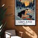 Lapland Poster Ruka Finland Travel Print Arctic Wilderness Decor Ruka ...