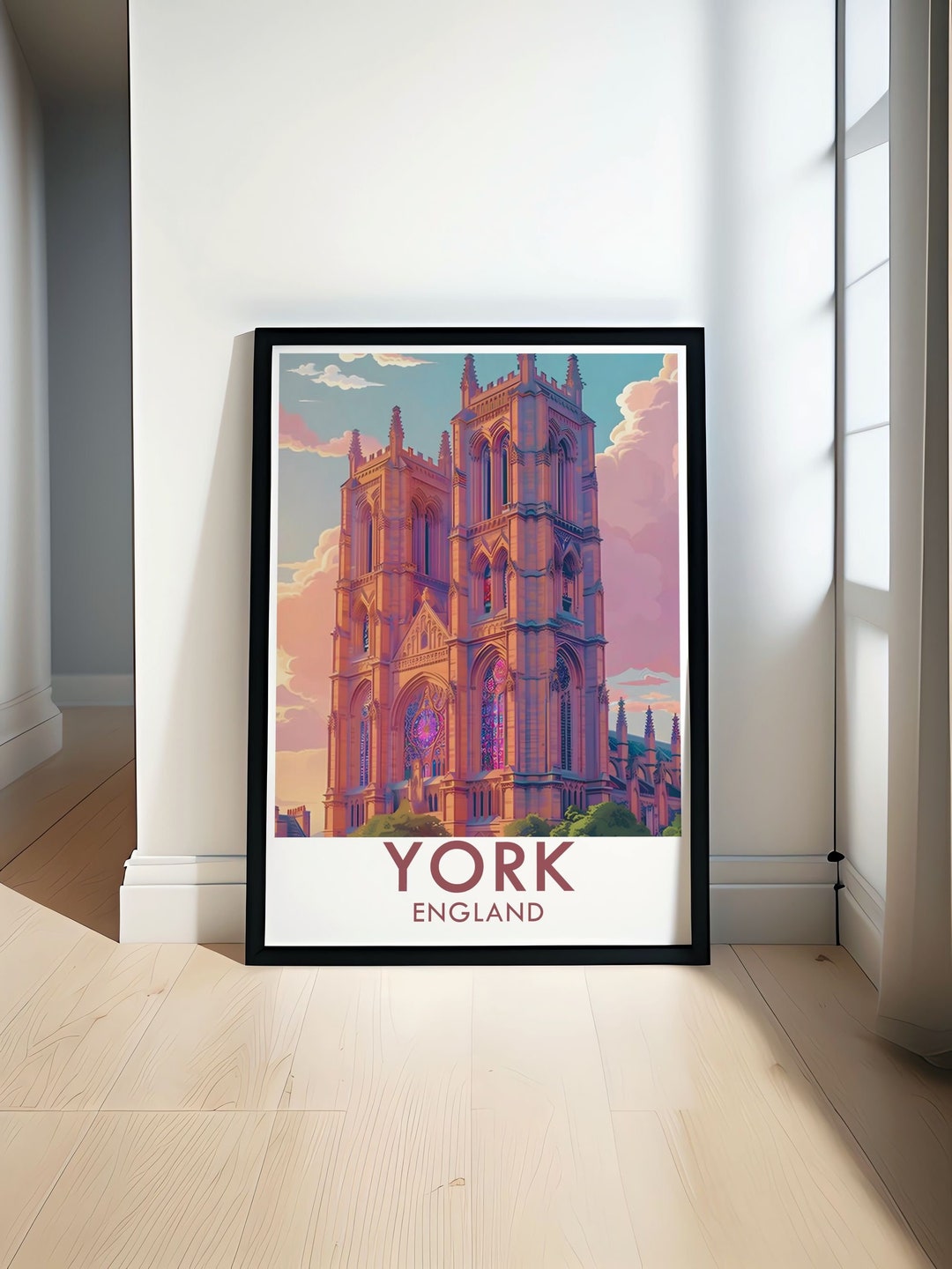 York Travel Print - York Minster Prints - England Travel Art - York ...
